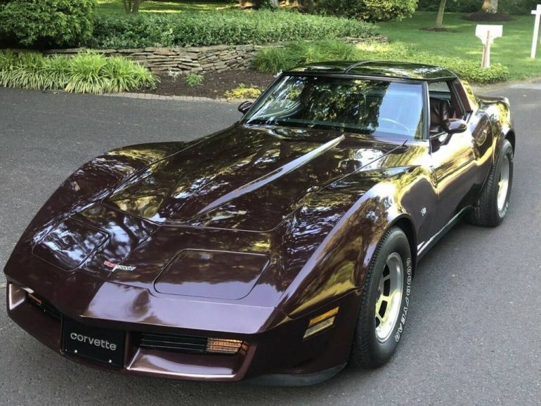 Dark Claret 1980 Chevrolet Corvette