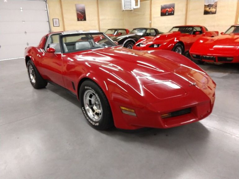 Red 1981 Chevrolet Corvette