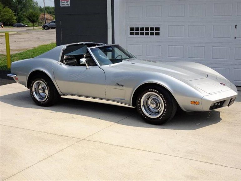 Silver 1973 Chevrolet Corvette