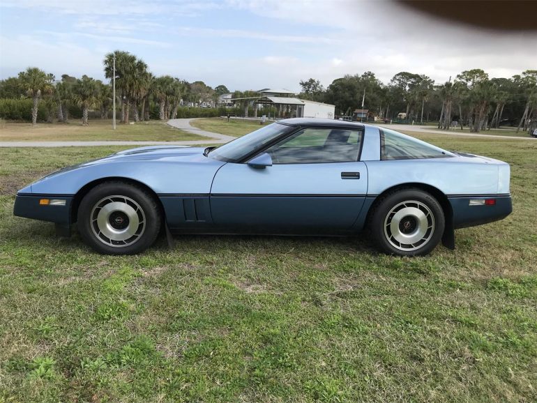 Medium Blue 1984 Chevrolet Corvette