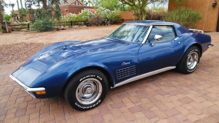 Targa Blue 1972 Chevrolet Corvette