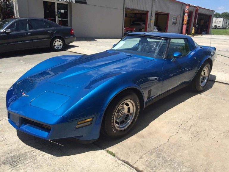 Bright Blue 1981 Chevrolet Corvette