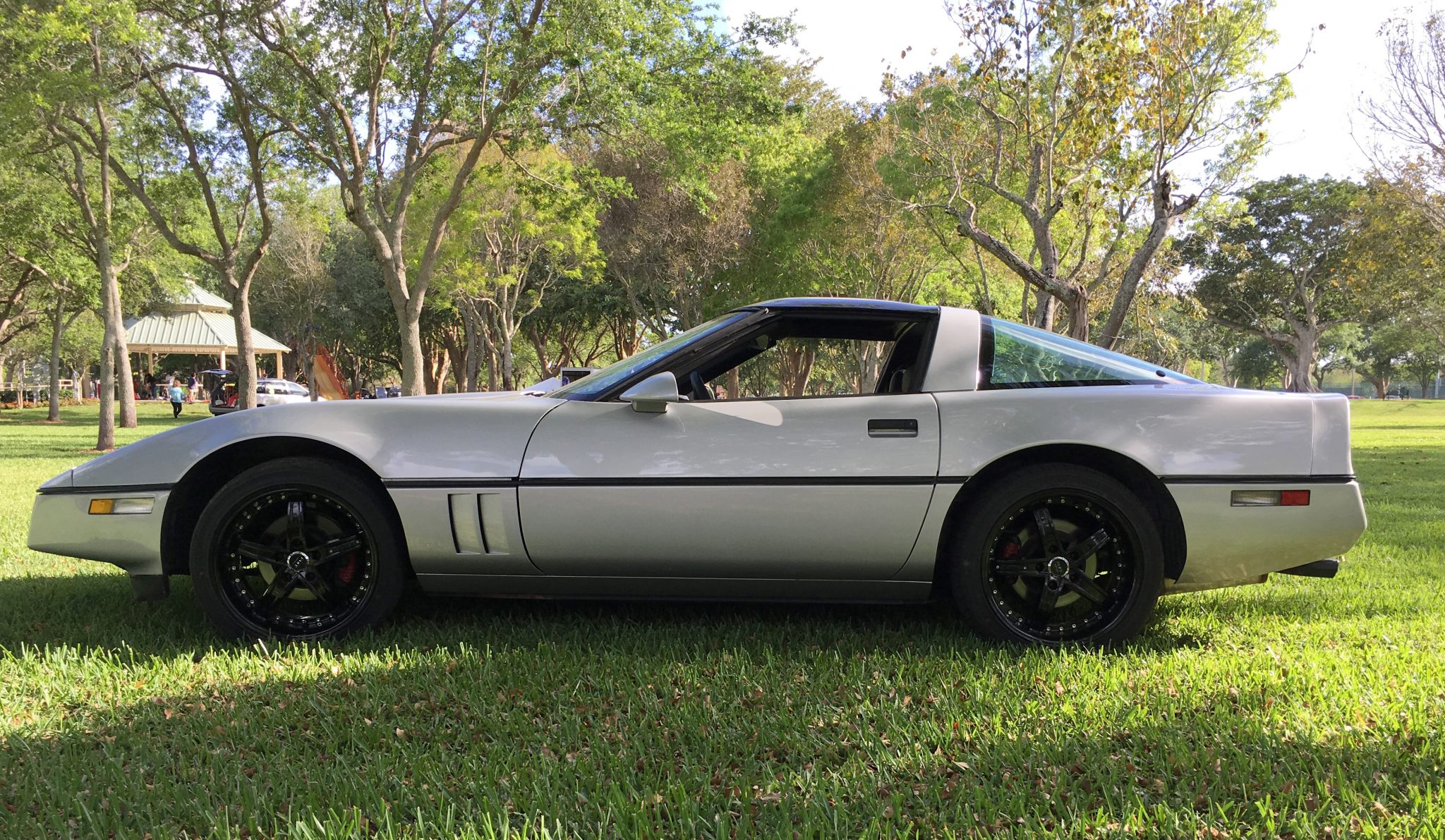 Silver 1985 Chevrolet Corvette