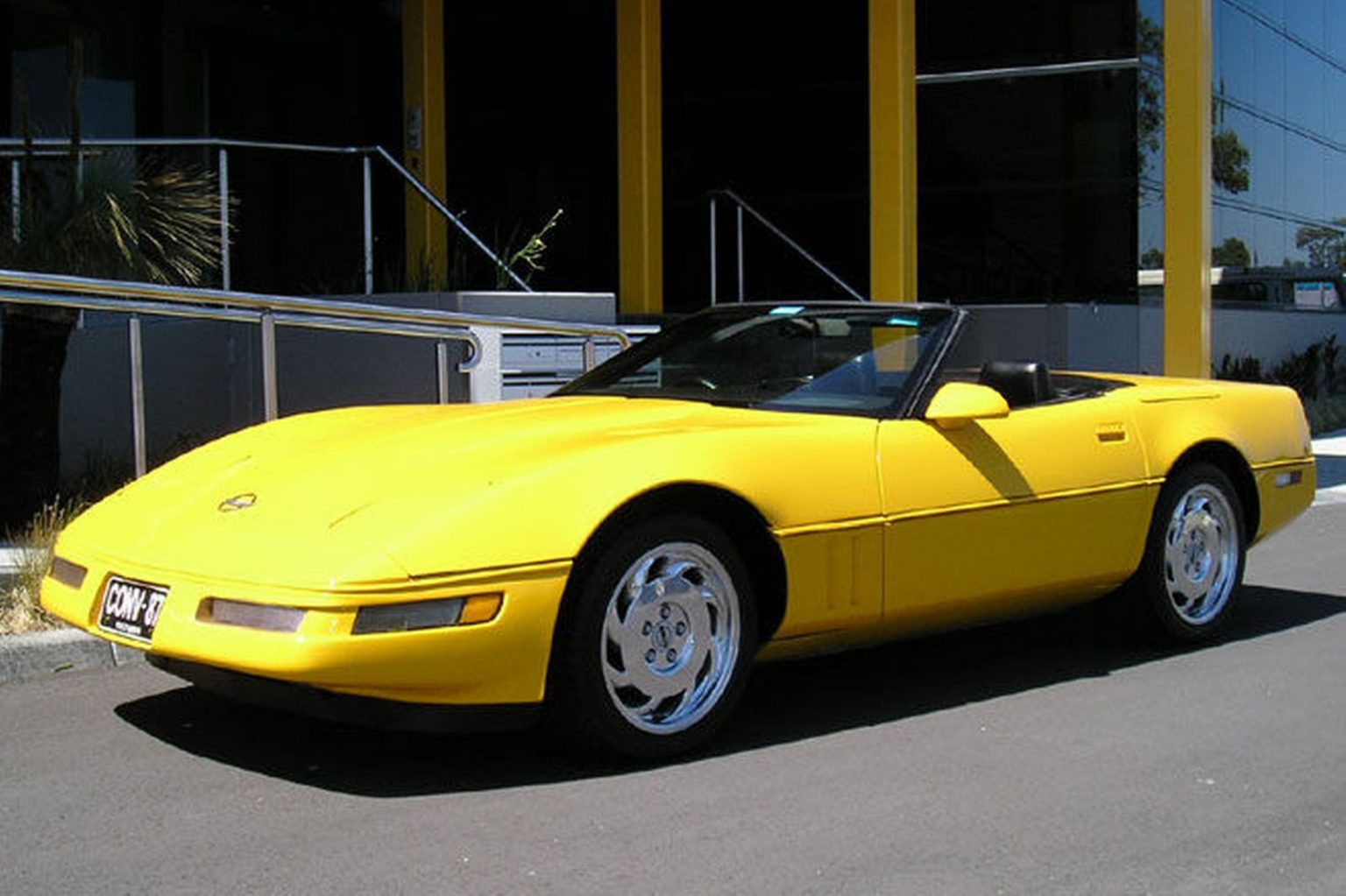 Yellow 1987 Chevrolet Corvette