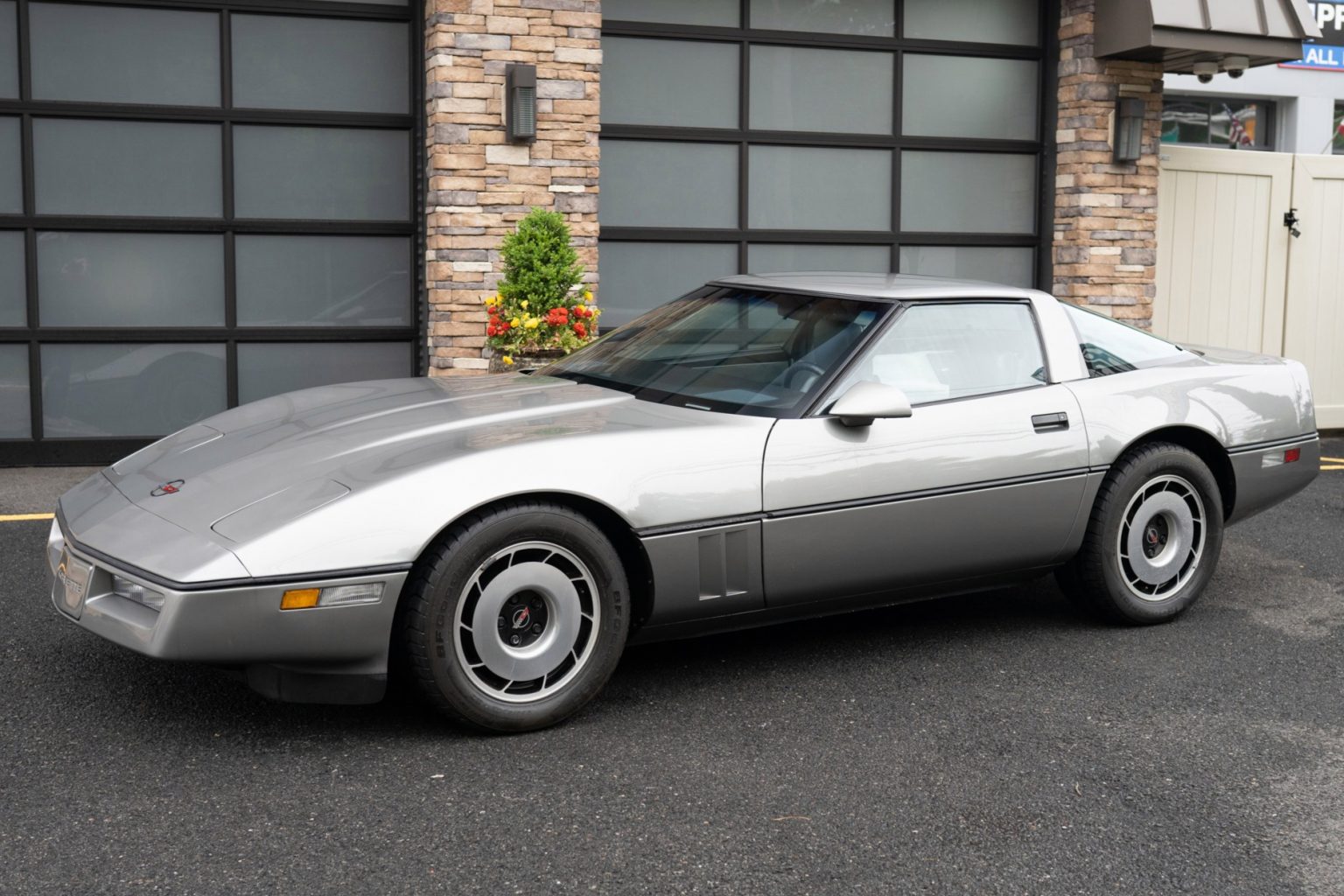 Silver 1985 Chevrolet Corvette