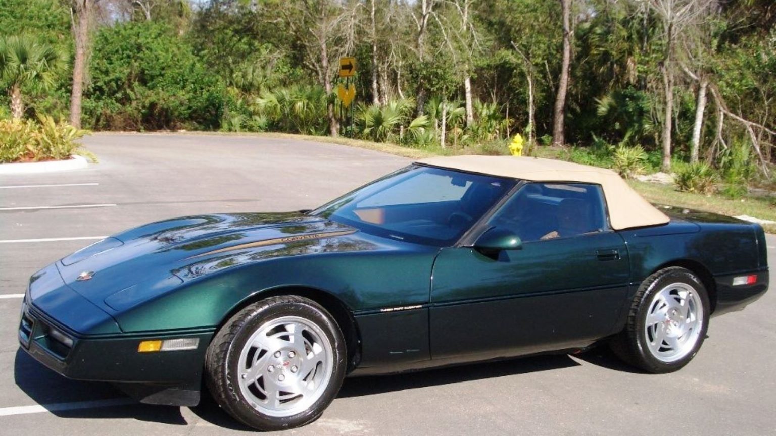 Polo Green 1990 Chevrolet Corvette 0327