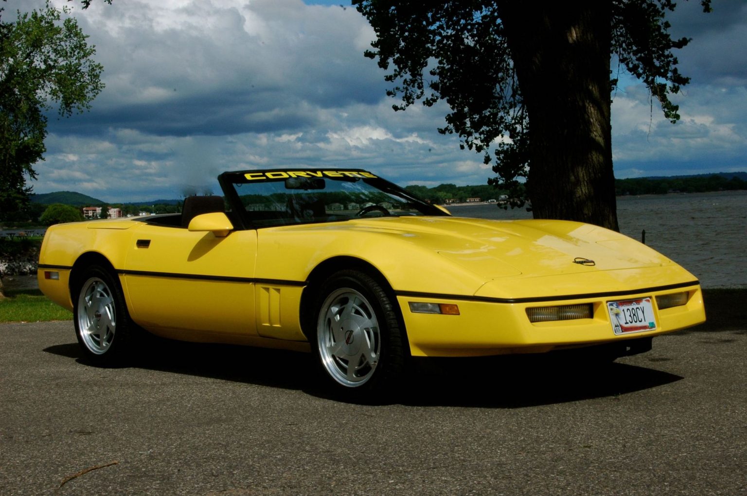Yellow 1988 Chevrolet Corvette