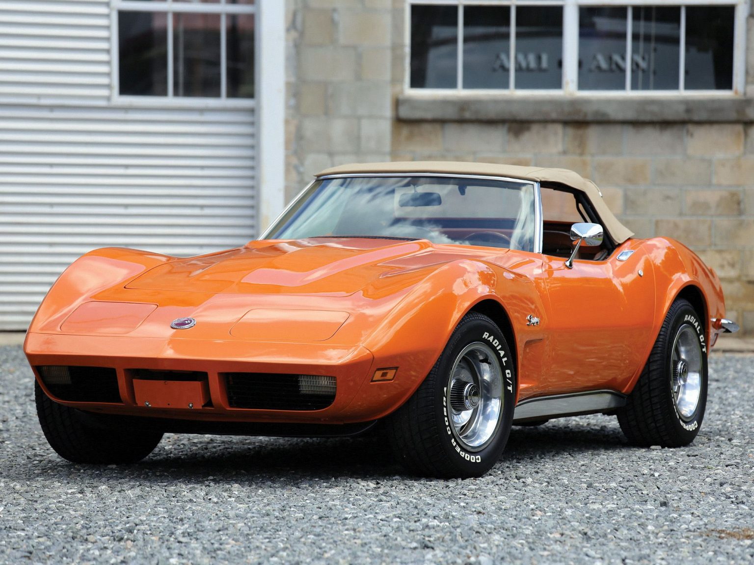 Orange 1973 Chevrolet Corvette