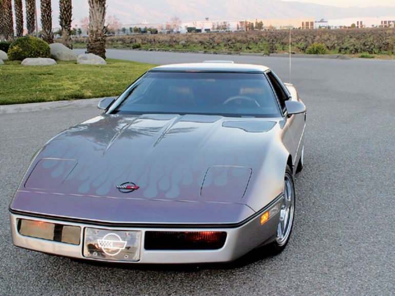 Silver 1986 Chevrolet Corvette