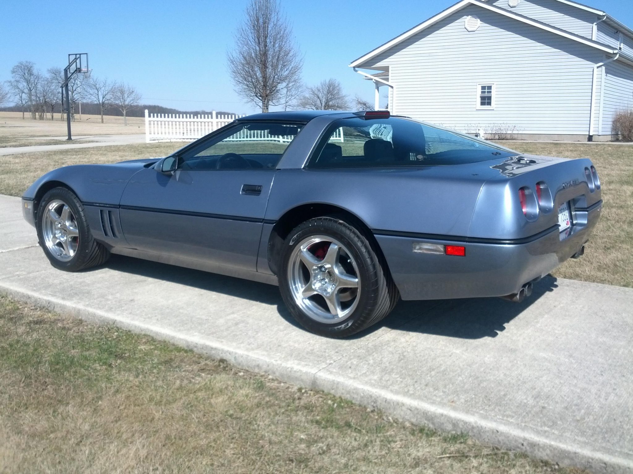 Steel Blue 1990 Chevrolet Corvette