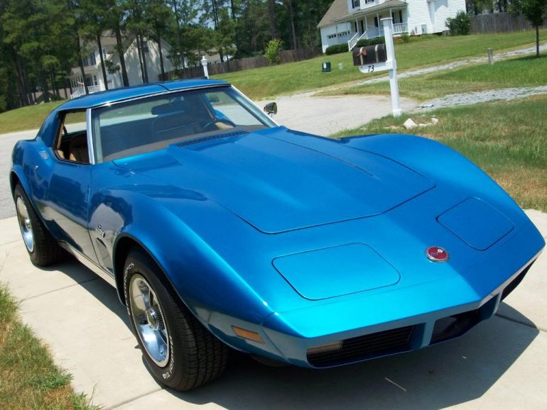 Bright Blue 1975 Chevrolet Corvette