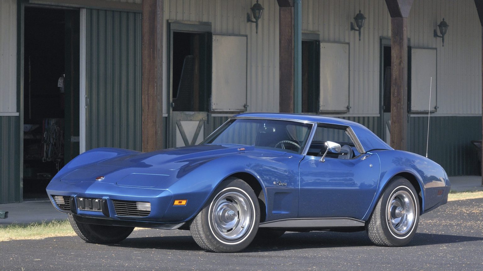 Bright Blue 1975 Chevrolet Corvette