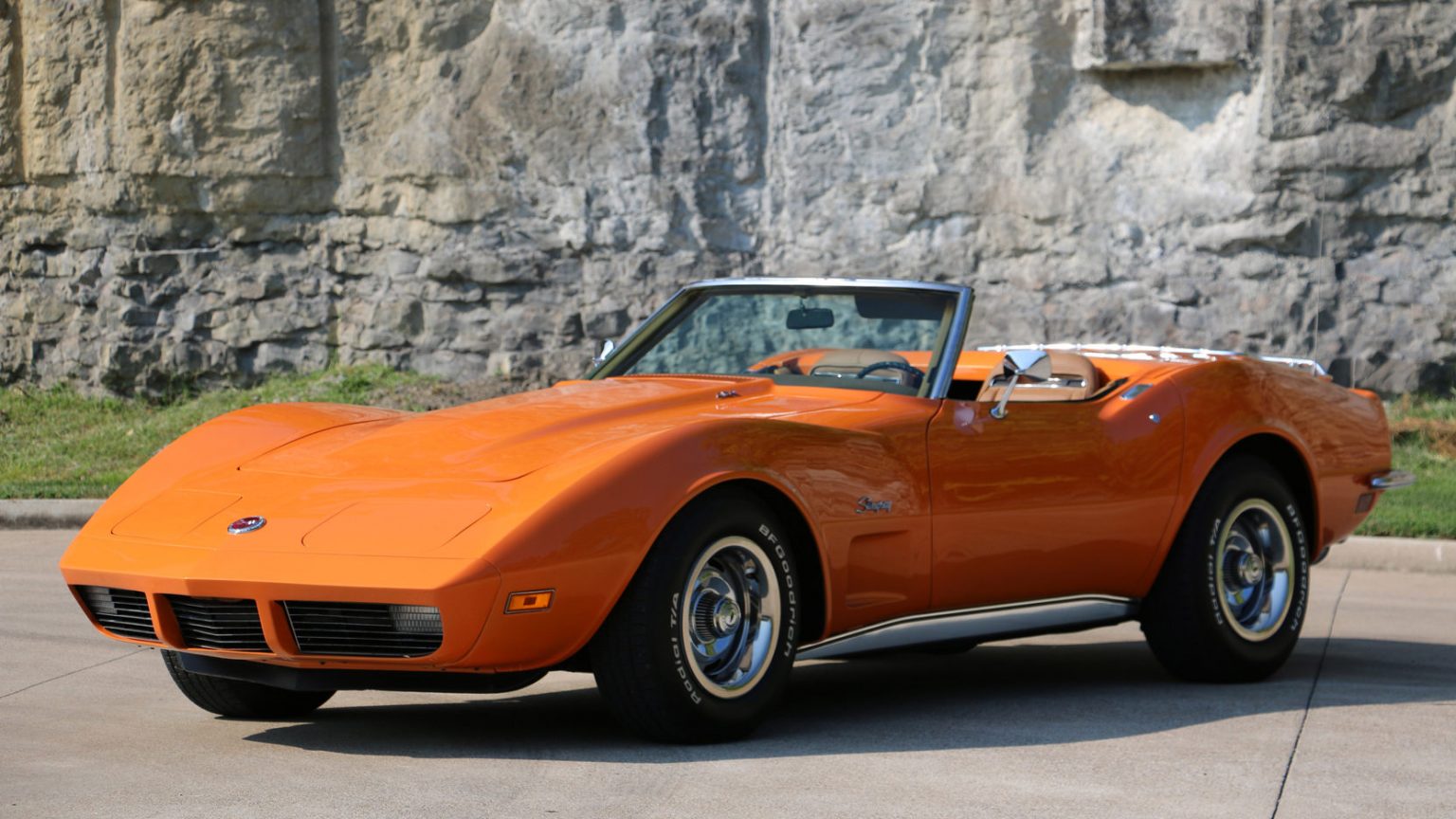 Orange 1973 Chevrolet Corvette