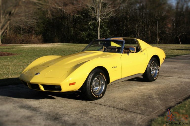 Bright Yellow 1974 Chevrolet Corvette