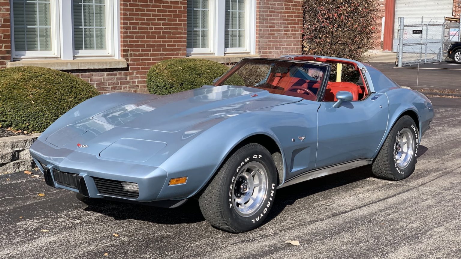 Light Blue 1977 Chevrolet Corvette