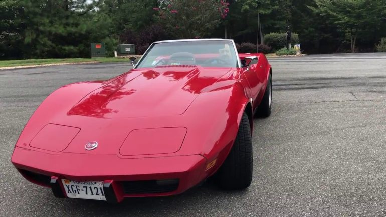 Dark Red 1975 Chevrolet Corvette