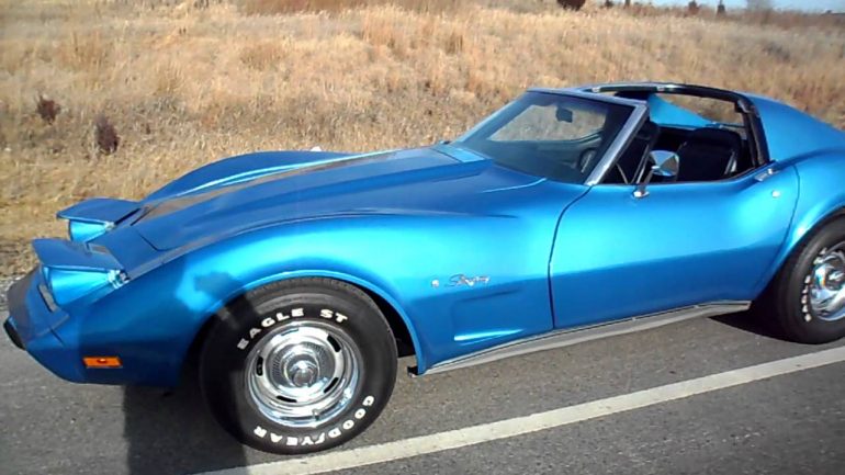 Medium Blue 1974 Chevrolet Corvette