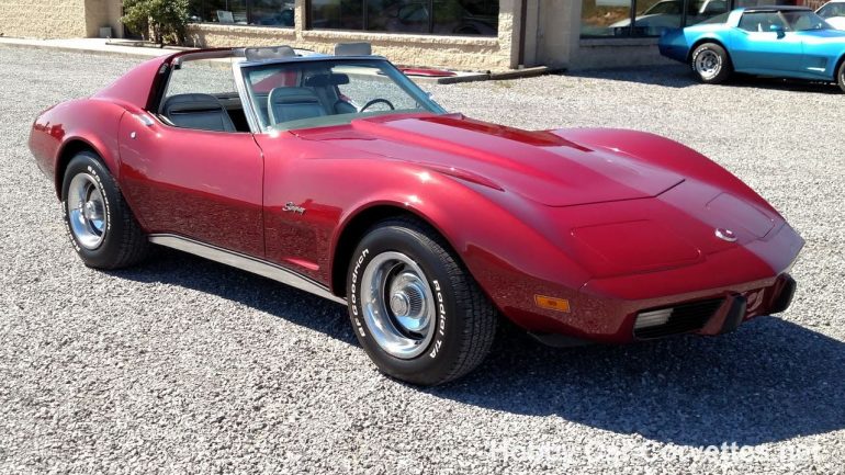 Dark Red 1975 Chevrolet Corvette