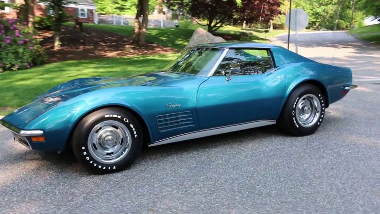 Targa Blue 1972 Chevrolet Corvette