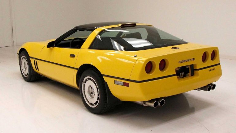 Yellow 1986 Chevrolet Corvette