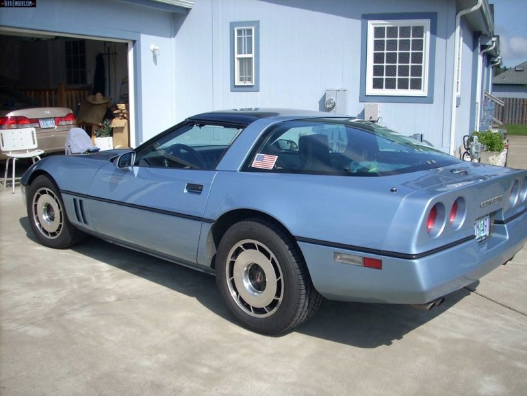 Light Blue 1984 Chevrolet Corvette