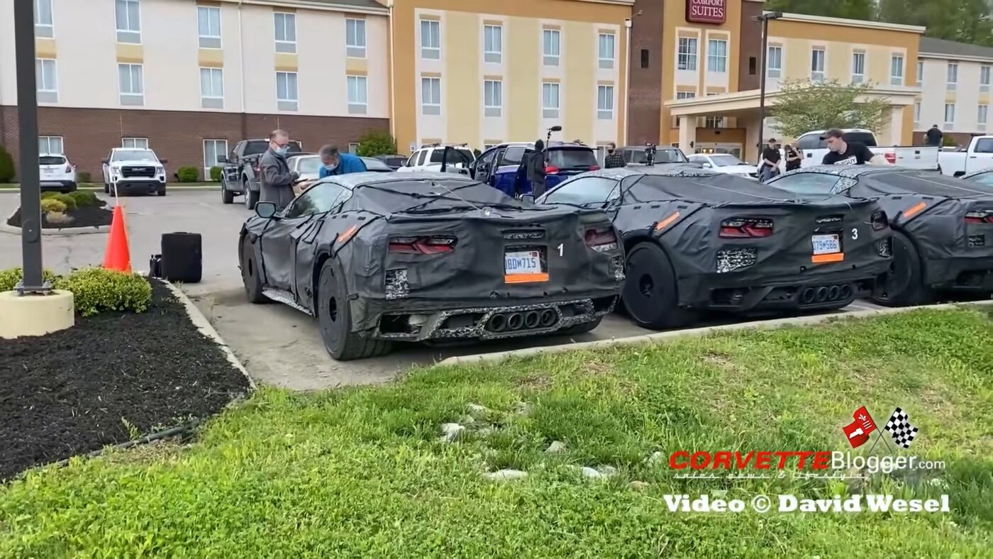SPOTTED: Five 2022 Widebody Z06 Test Mules