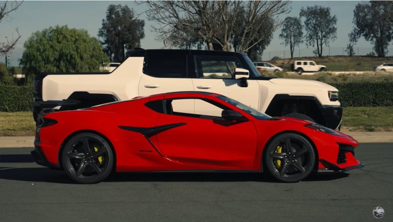 VIDEO: C8 Corvette Z06 Vs. Hummer EV