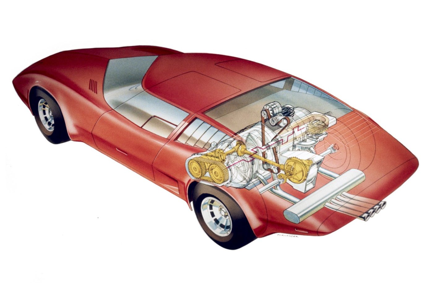 1973 Corvette Four Rotor XP-882 Concept