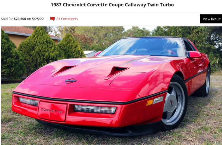 Market News: How Is The Callaway C4 Doing In This Crazy Corvette Market?