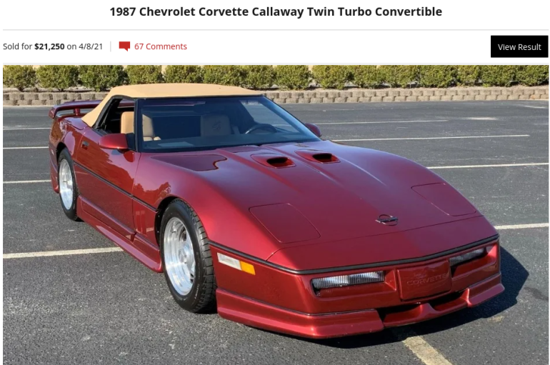 Market News: How Is The Callaway C4 Doing In This Crazy Corvette Market?