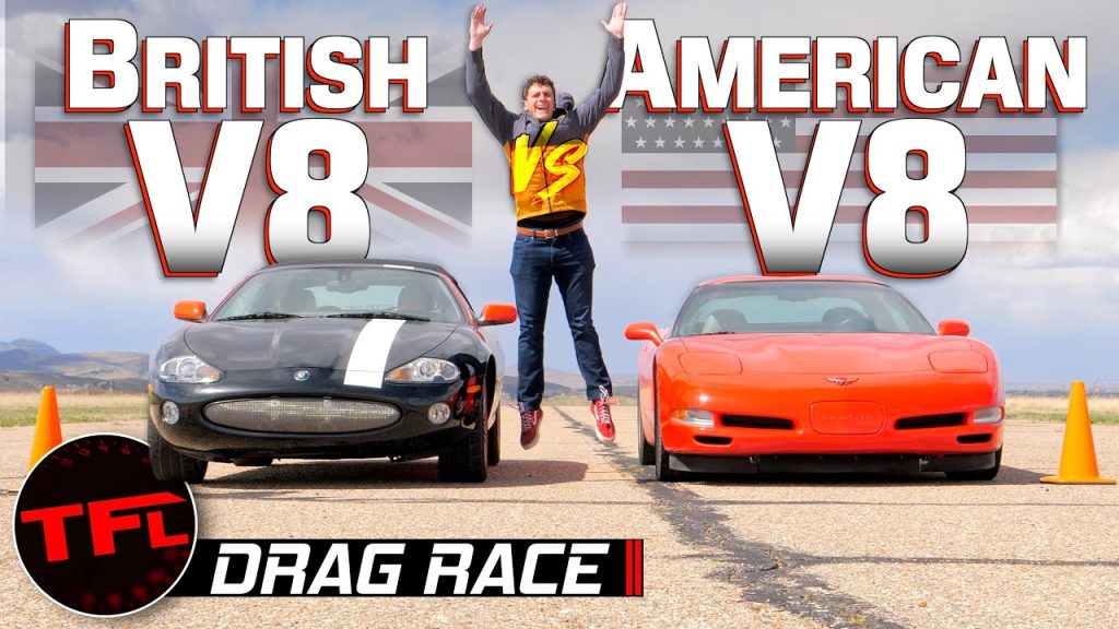 Watch A C5 Corvette Drag Race Against Jaguar XK8
