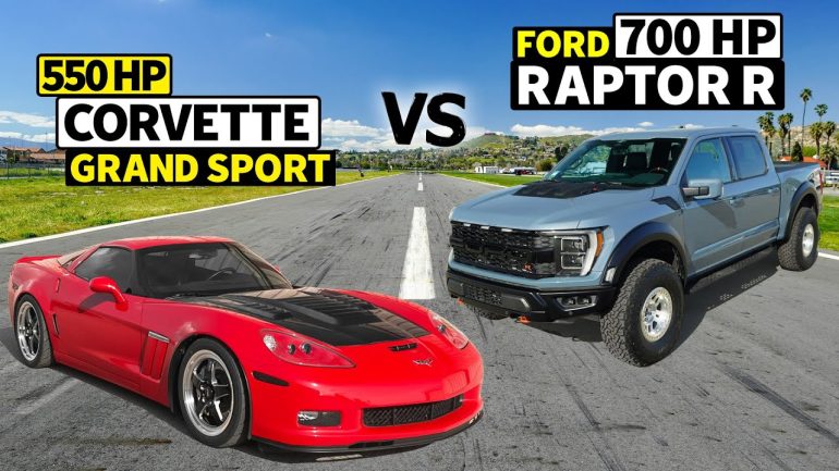 C6 Corvette Beats The Ford F-150 Raptor In A Drag Race