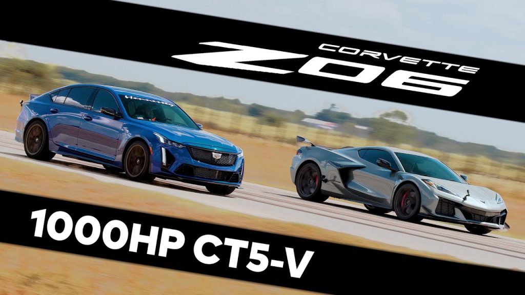 Stock C8 Z06 Drag Races A 1000HP Cadillac CT5-V Blackwing