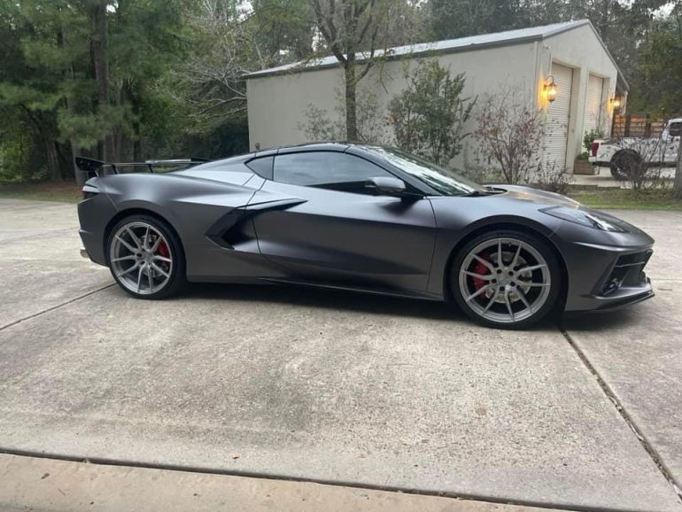 1st Matte Black C8 Z06 Museum Delivery Has Enthusiasts Confused