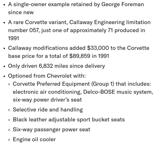 Meet The Surprising And Impressive Corvette Collection From George Foreman