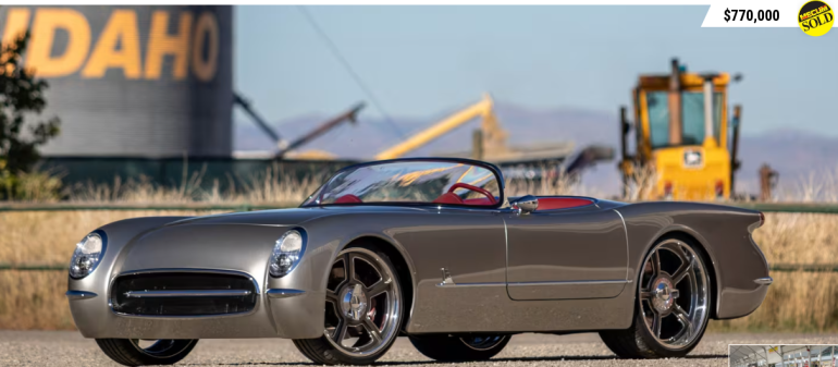Stunning Record Setting '53 Custom Kindig CF1 Corvette Hammers For $770,000