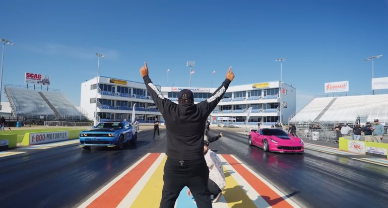 Hoonigan Showdown: Modded Corvette Z06 Takes Stock Dodge Demon