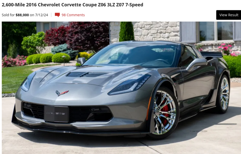 The Most Interesting Corvettes That Have Recently Sold Around Our Community