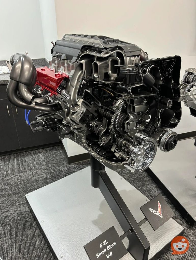 Why This Stripped Cutaway C8 Corvette Display Has Social Media Talking