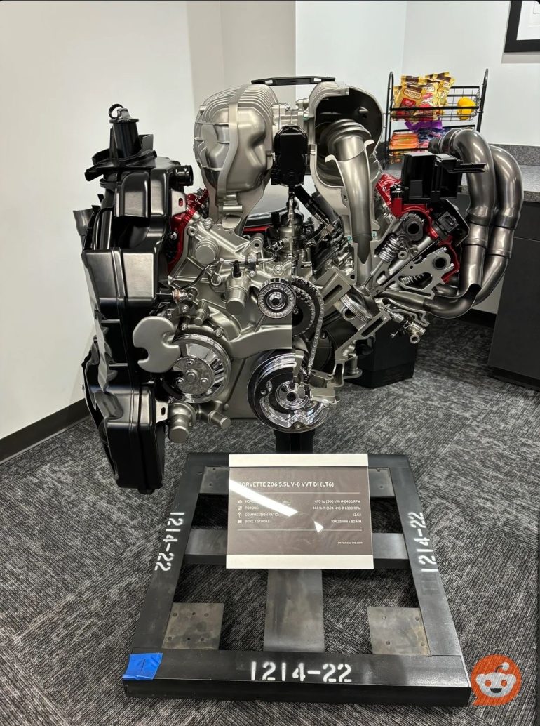 Why This Stripped Cutaway C8 Corvette Display Has Social Media Talking