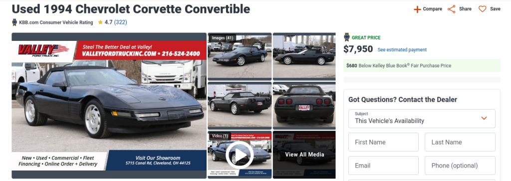 Bargain Hunting: How Much Corvette Can You Get With An $8000 Budget?