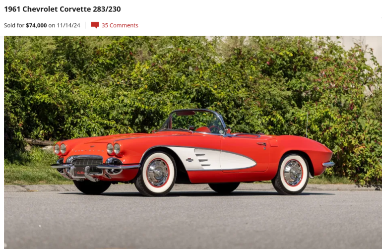 Top 5 Most Interesting Corvette Auctions: 54,000 Views & Bidding ...