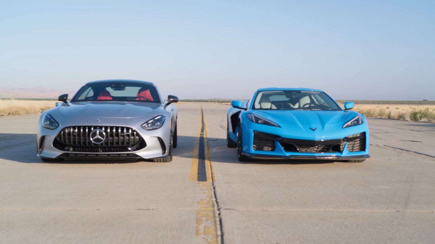 C8 Corvette Z06 Dukes It Out With a Mercedes-AMG GT 63 in U-Drag Race