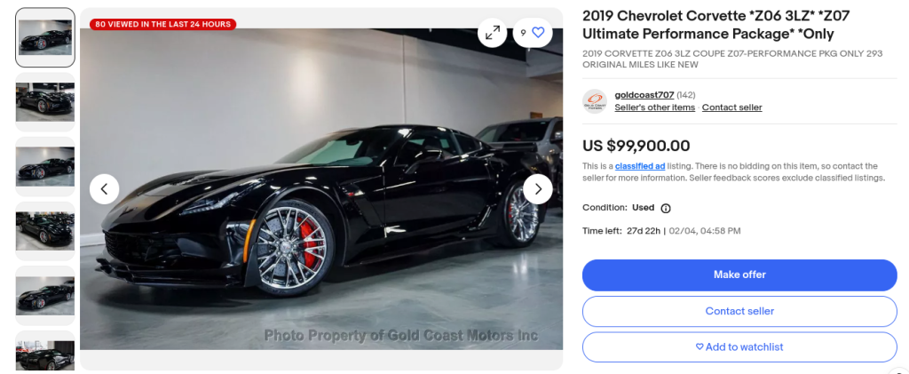 Garage Queens For Sale: The C7 Corvettes Reign Supreme In Today's Low ...