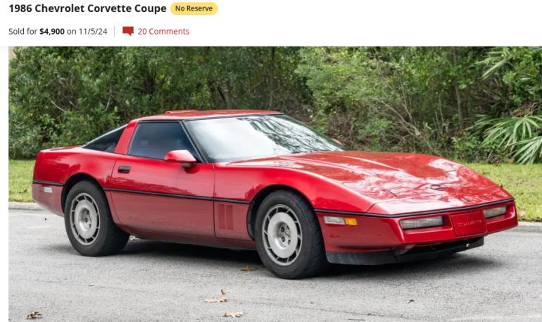 The Top 7 Cheapest Corvettes Sold At Bring A Trailer In 2024