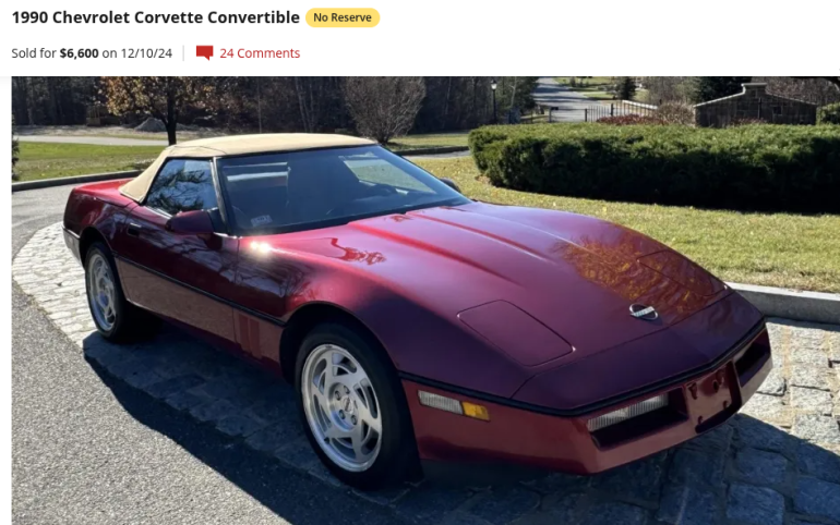 The Top 7 Cheapest Corvettes Sold At Bring A Trailer In 2024