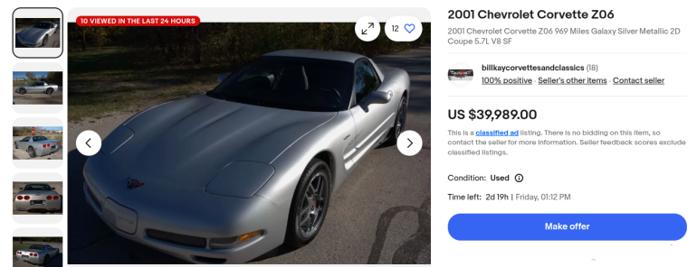 Garage Queen Flops For Sale: Low-Mileage Corvettes That Have Failed To ...