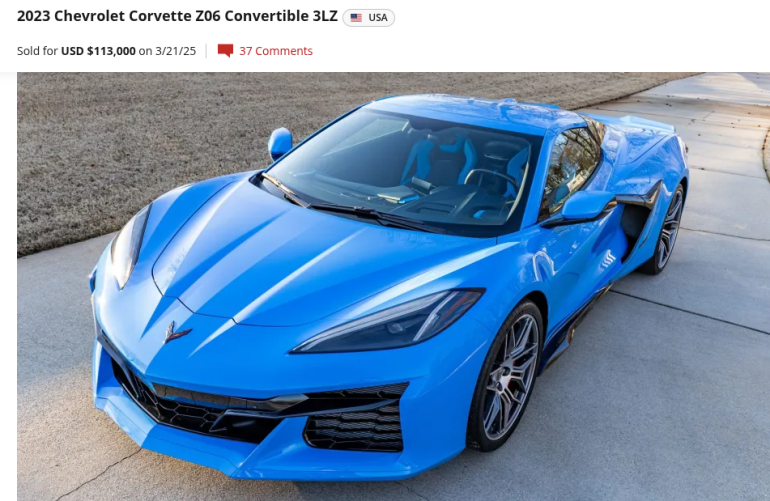 The Top 10 Most Expensive C8 Corvettes To Hammer At BaT In 2025 Q1
