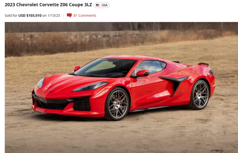 The Top 10 Most Expensive C8 Corvettes To Hammer At BaT In 2025 Q1