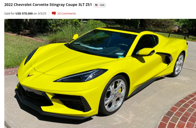 The Top 10 Most Expensive C8 Corvettes To Hammer At BaT In 2025 Q1